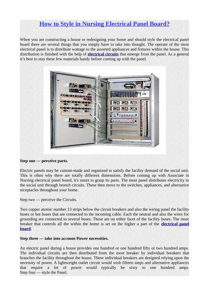 Electrical-Panel-Board Magazines