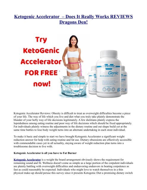 Ketogenic Accelerator