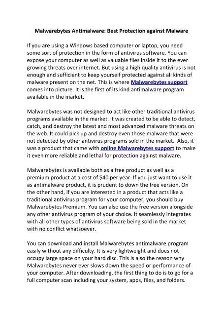 Pdf Malwarebytes Support