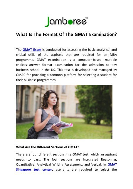GMAT Exam Format