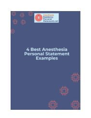 Examples of Personal Statements from GTP ... - Wildern School