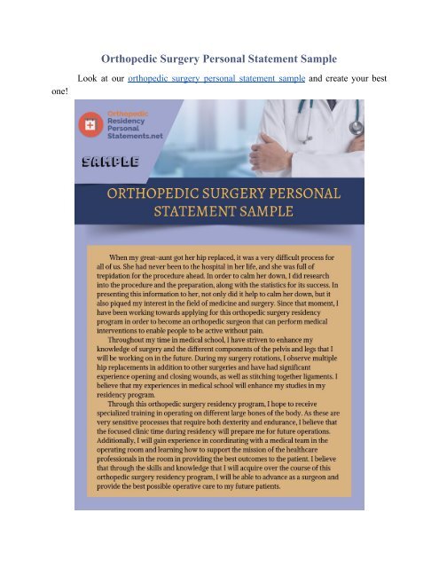 Orthopedic Surgery Person