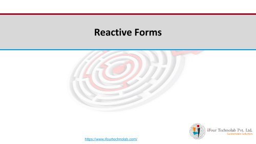 Session 6 - Angular Reactive Forms