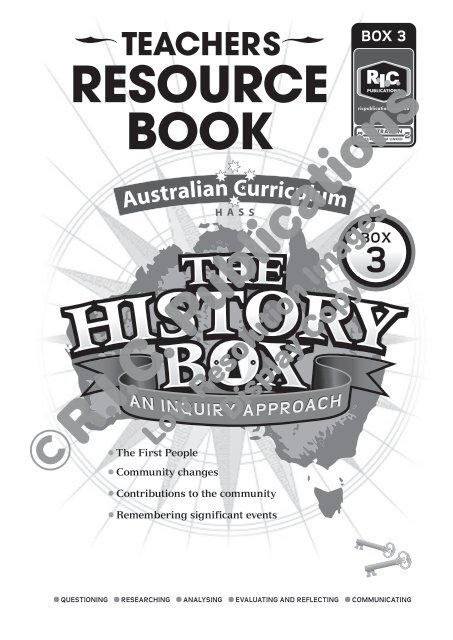 RIC-6187 The History Box 3 - Teacher Resource Book