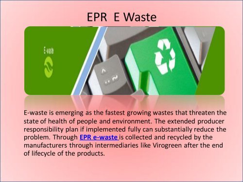 EPR E Waste