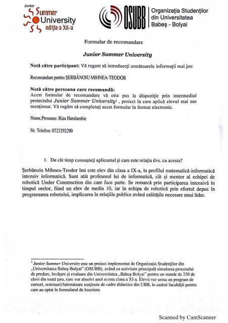 Scrisoare