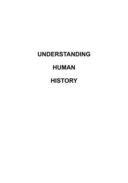 Hart understanding human history 1 hart-understanding-human-history-1