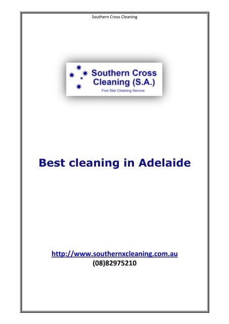 Best cleaning in Adelaide