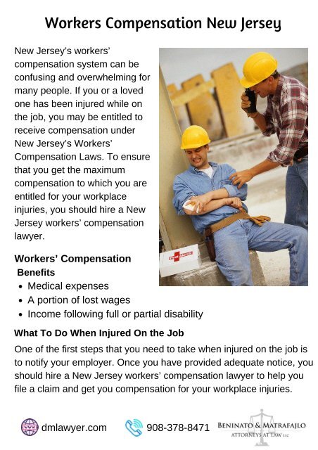 Workers Compensation New Jersey
