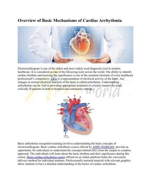 Overview of Basic Mechanisms of Cardiac Arrhythmia!