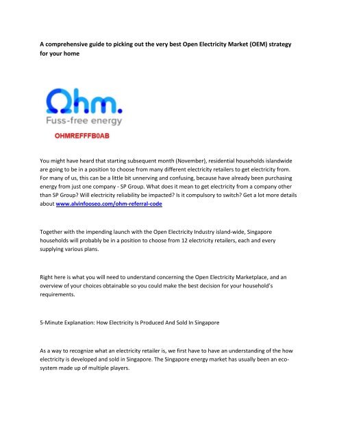 6 Ohm Energy referral code