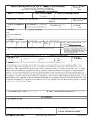 DD Form 1610, Request and Authorization for TDY Travel of DoD ...