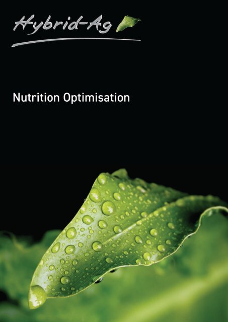 Nutrient Optimisation Program