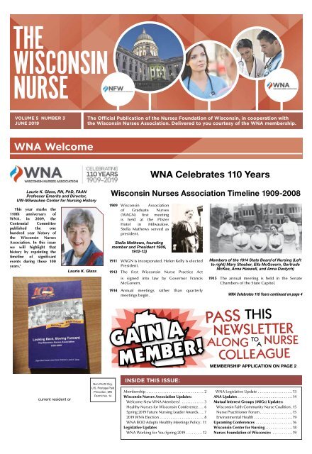 Wisconsin Nurse - June 2019