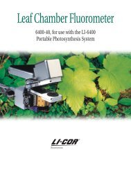 Greenhouse Gas Analyzer Systems Brochure - LI-COR Biosciences