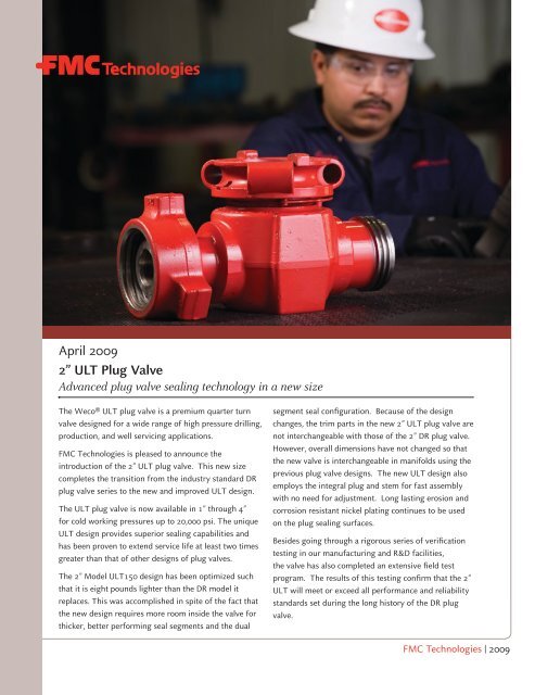 2 inch ULT Plug Valve