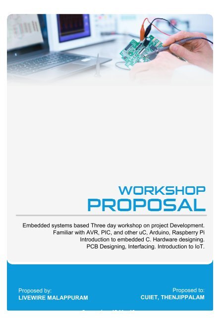 Workshop Proposal