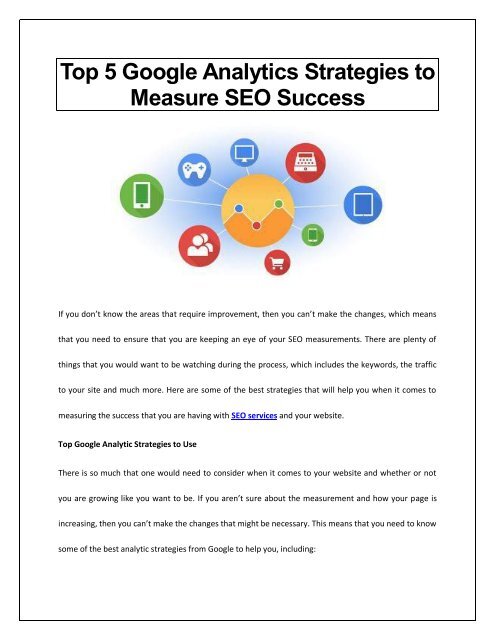 Top 5 Google Analytics Strategies to Measure SEO Success
