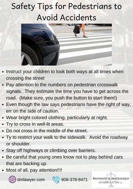 Safety Tips for Pedestrians to Avoid Accidents