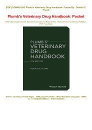 Download [PDF] *Plumb's Veterinary Drug Handbook: Pocket* full_pages