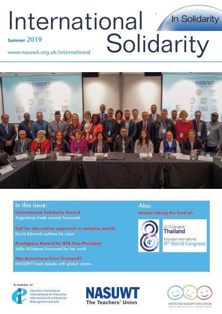 International Solidarity Magazine Summer 2019