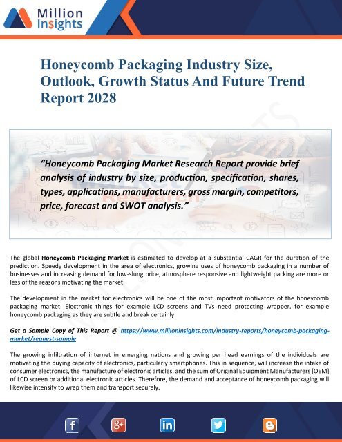 Honeycomb Packaging Industry Consumption, Export, Import By Regions