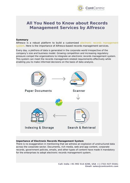 All You Need to Know about Records Management Services by Alfresco
