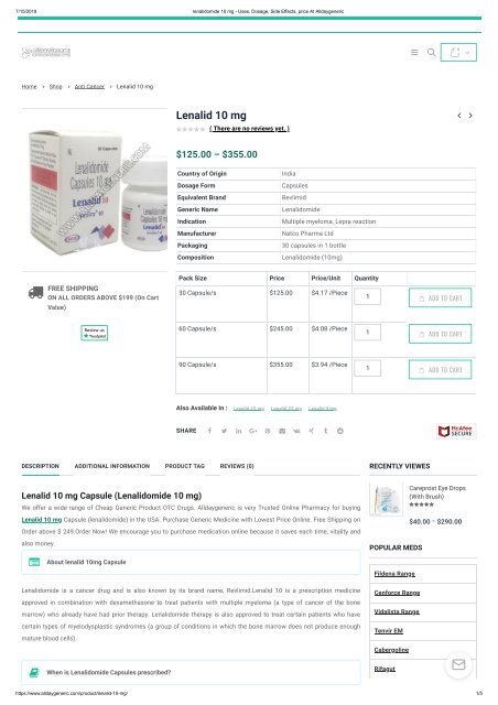 lenalid 10mg