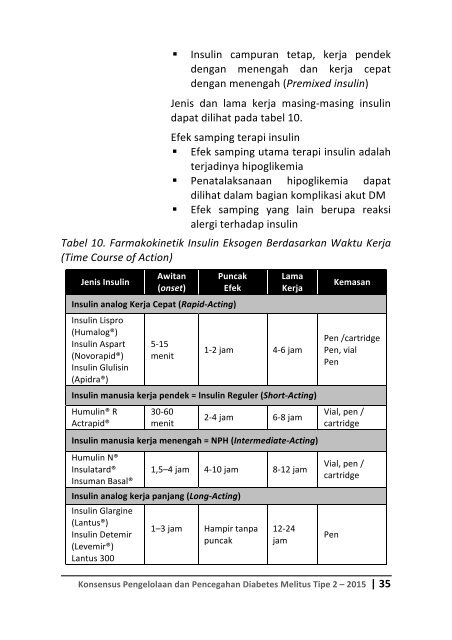 § Insulin campuran tetap
