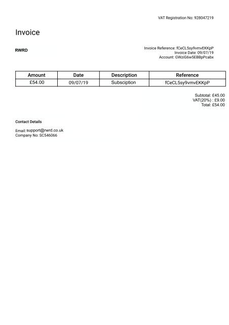 RWRD-Invoice