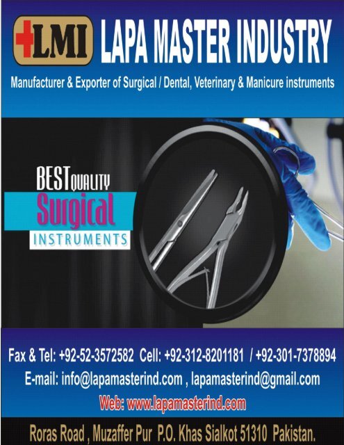 Catalogue Brochure Dental Surgical instruments