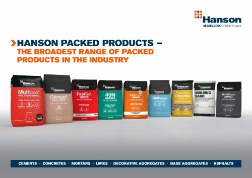 Hanson Packed Products asphalts brochure