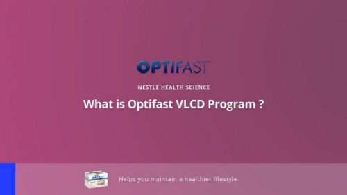 What is Optifast VLCD Program