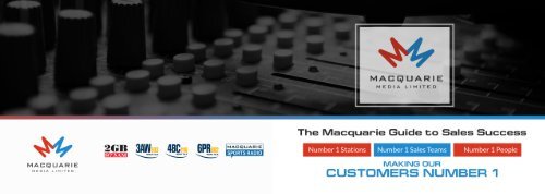 Sales Training Booklet for Macquarie Media Presentation