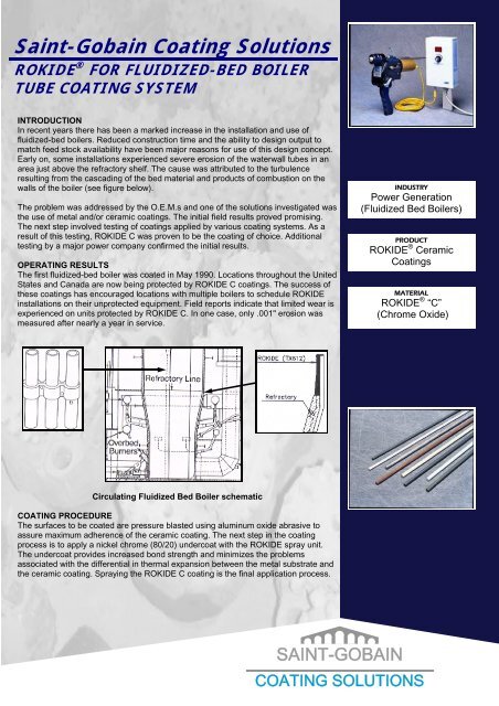 Rokide® for Fluidized-Bed Boiler Tube Coating System, Saint ...