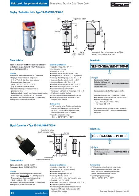 Fluid Level / Temperature