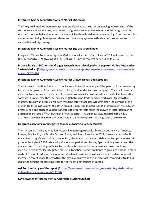 Integrated Marine Automation System Market-converted