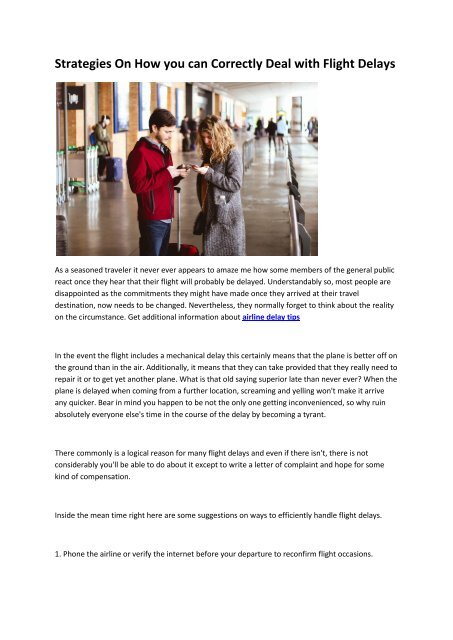 5 flight delay tips