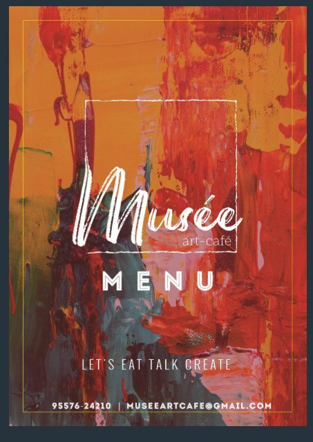 MUSEE ART CAFE_MENU