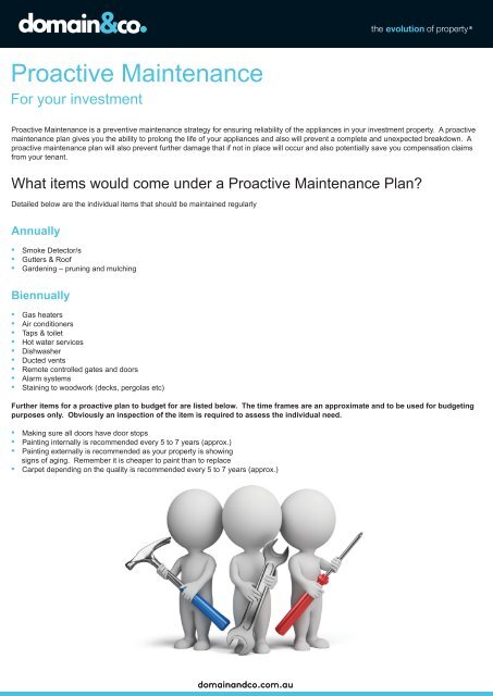 Proactive Maintenance