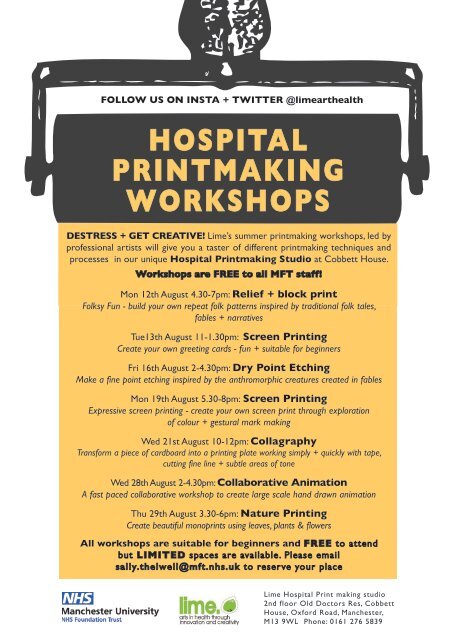 LIME_printmaking workshops_poster