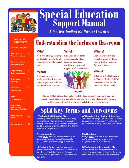 Special Education Teacher Support Manual