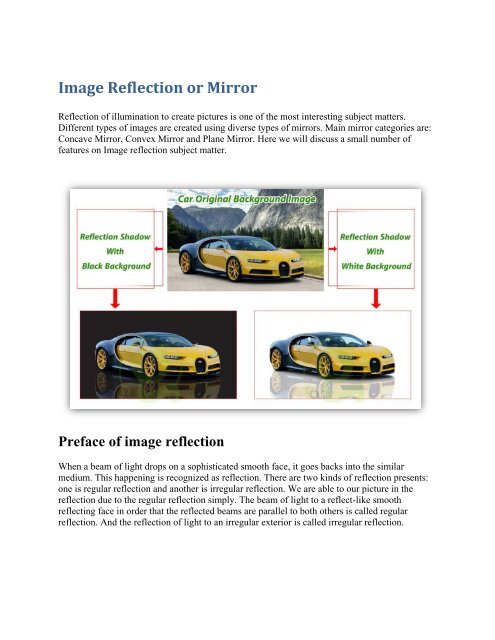 Image Reflection or Mirror