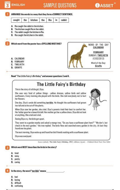 ASSET-English-Sample-Papers-Class 3 ASSET-English-Sample-Papers-Class 3