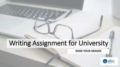 Writing Assignment for University