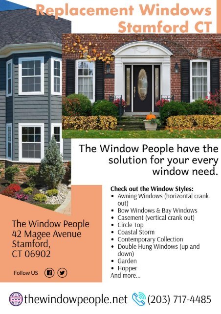 Replacement Windows Stamford CT | Different Window Styles