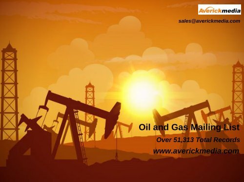 Oil and Gas Contact Database