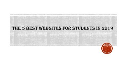 The 5 Best Websites for Students in 2019