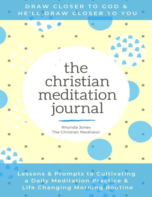 Christian Meditation Journal Look Inside