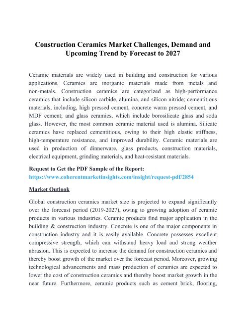 Construction Ceramics Market